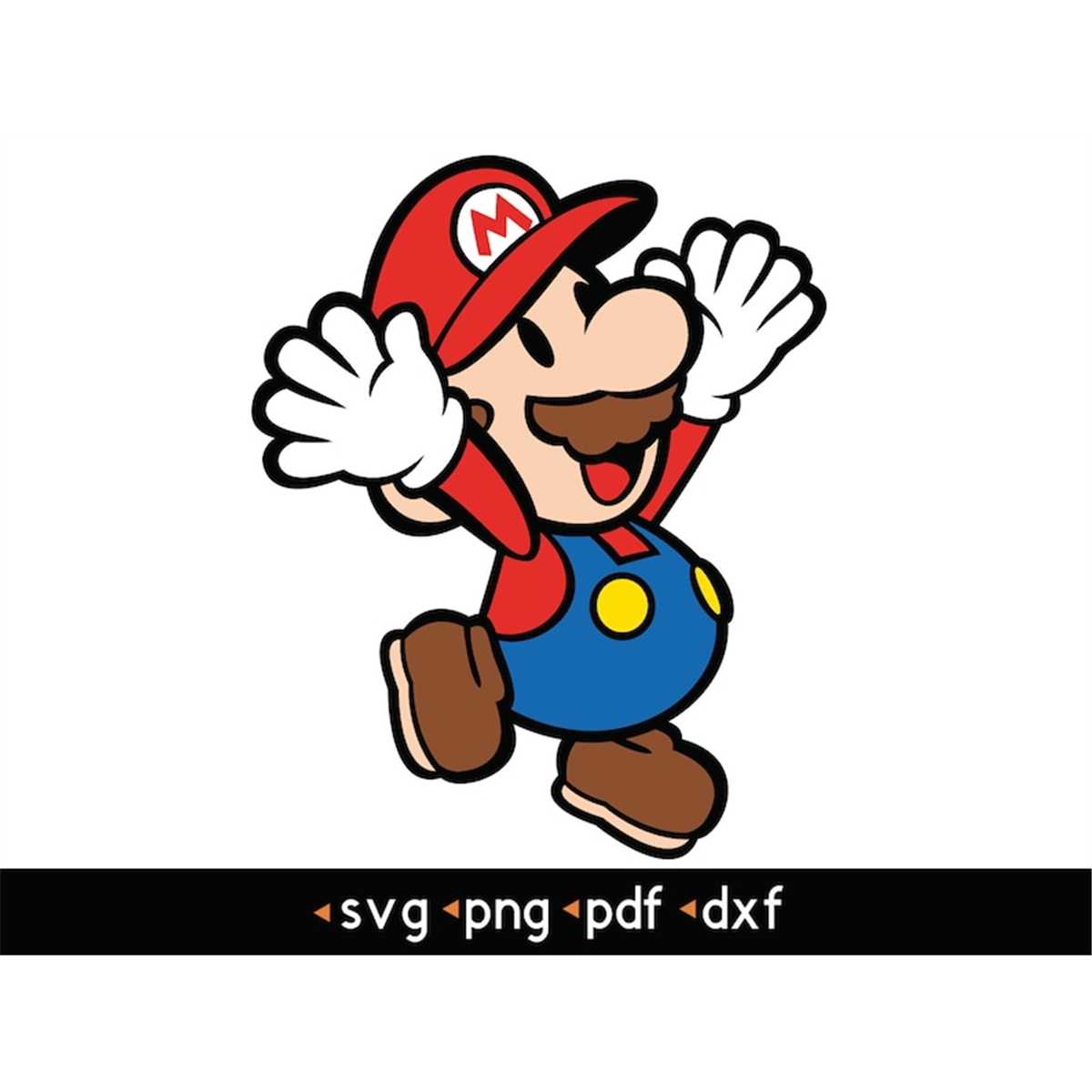 Paper Mario- 1 svg, png, pdf, dxf | Inspire Uplift