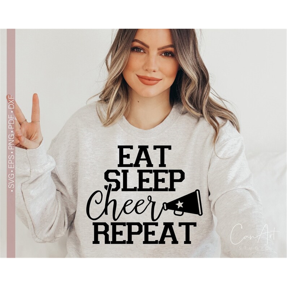 Cheer Svg, Cheer Mama Svg, Eat Sleep Cheer Repeat Svg, Footb | Inspire ...