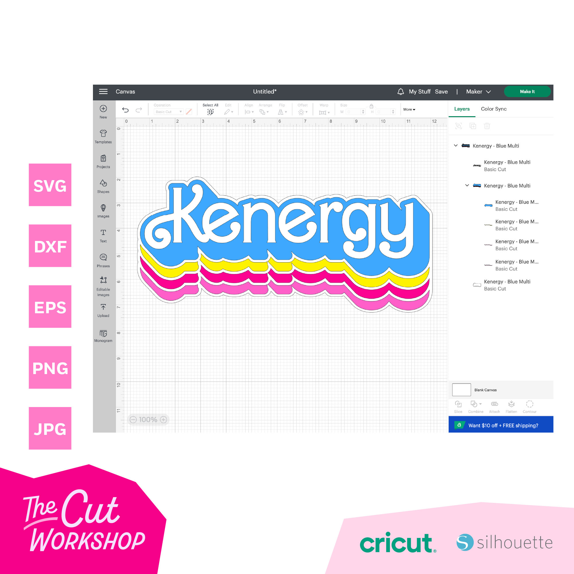 Kenergy Kenn Energy Logo Babe Doll Design Bundle Retro SVG | Inspire Uplift