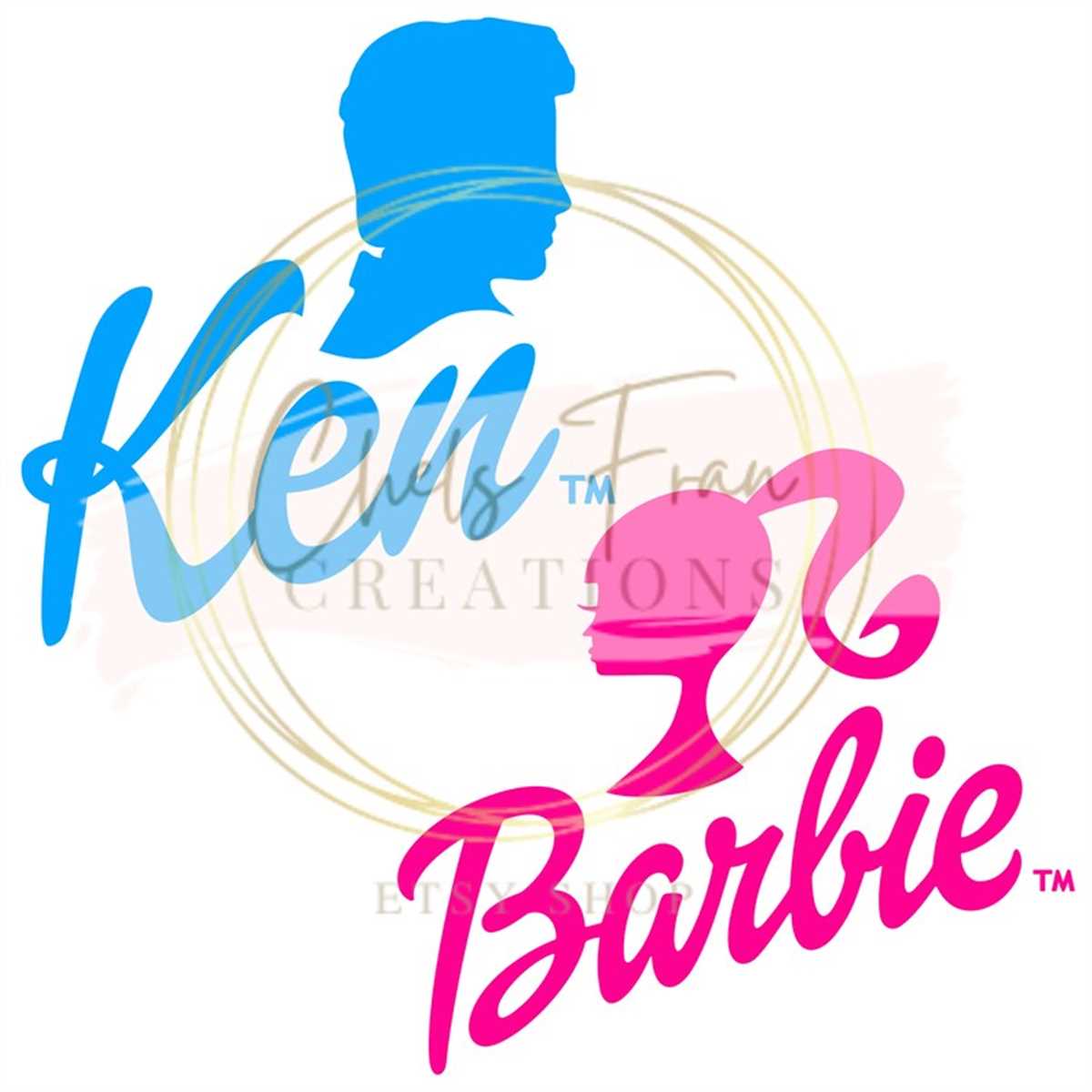 Barbi and Ken Font and Head Layered Bundle SVG, PNG, EPS, dx | Inspire ...