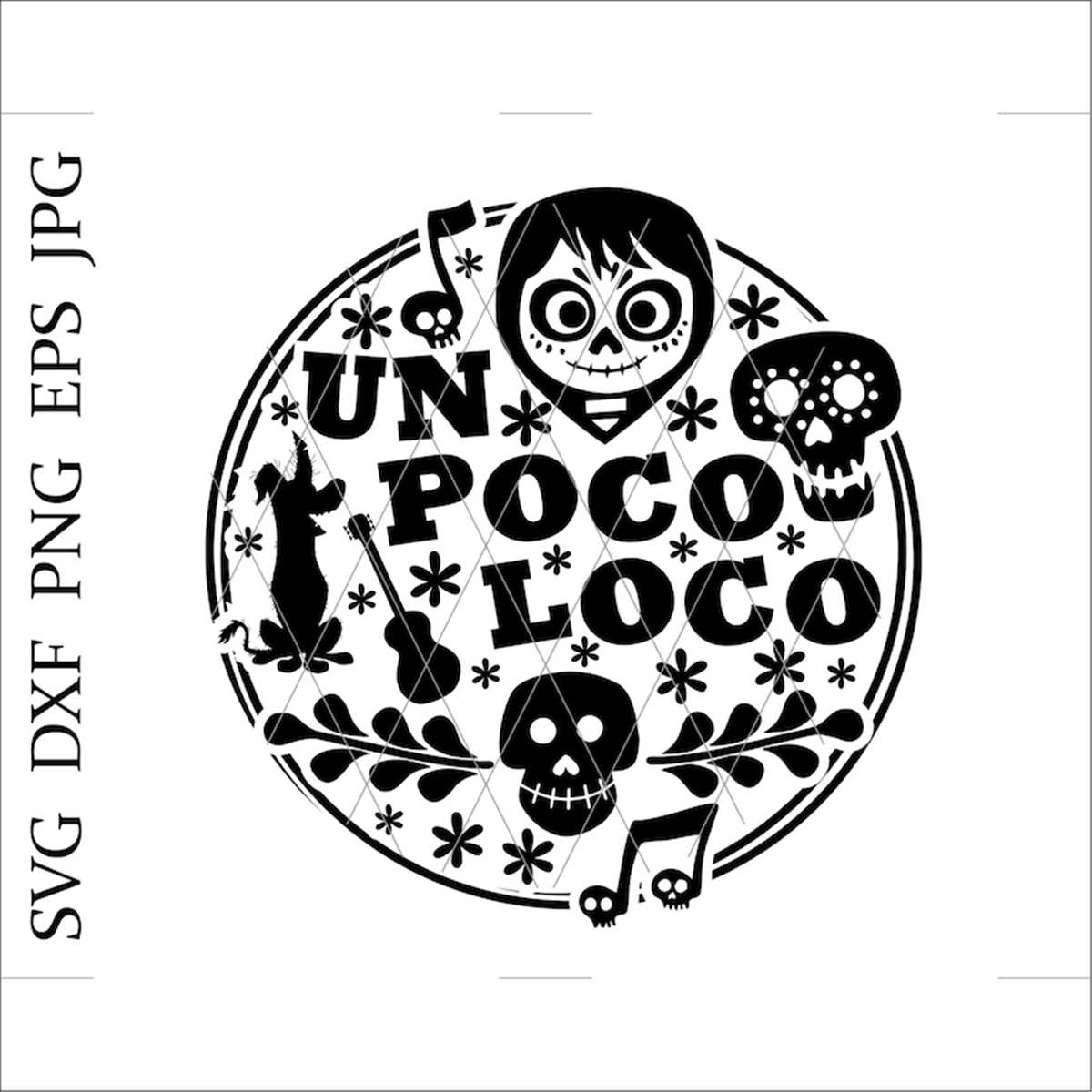 Coco svg,Coco poco loco svg,Un poco loco svg,Coco Skull svg, | Inspire ...