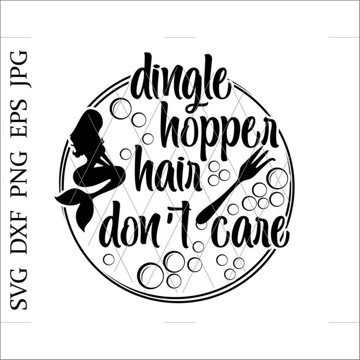 Dinglehopper hair dont care svg,Ariel,Dinglehopper SVG,dingl - Inspire ...