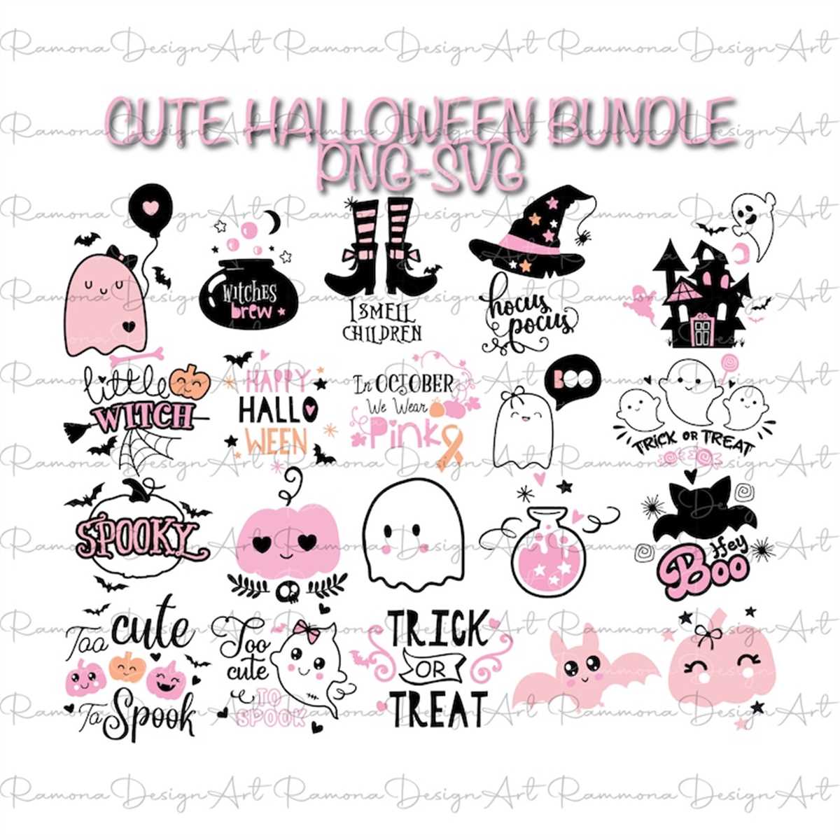 Cute Halloween Design, Pink Halloween Design, Pink Pumpkin D | Inspire ...