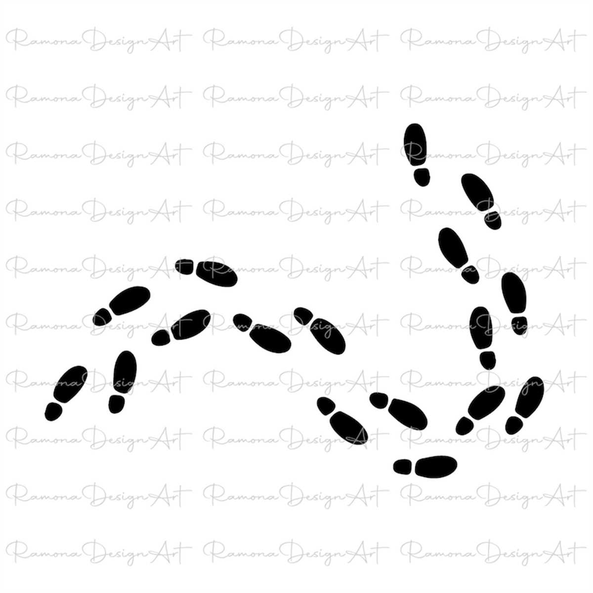 Footprint Svg, Footsteps Svg, Shoe Print SVG, Svg Files for | Inspire ...