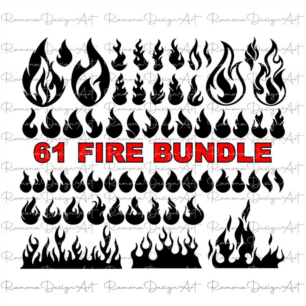 Fire Flame SVG, Fire Svg, Png, Fire Flames, Svg Bundle, Fire | Inspire ...