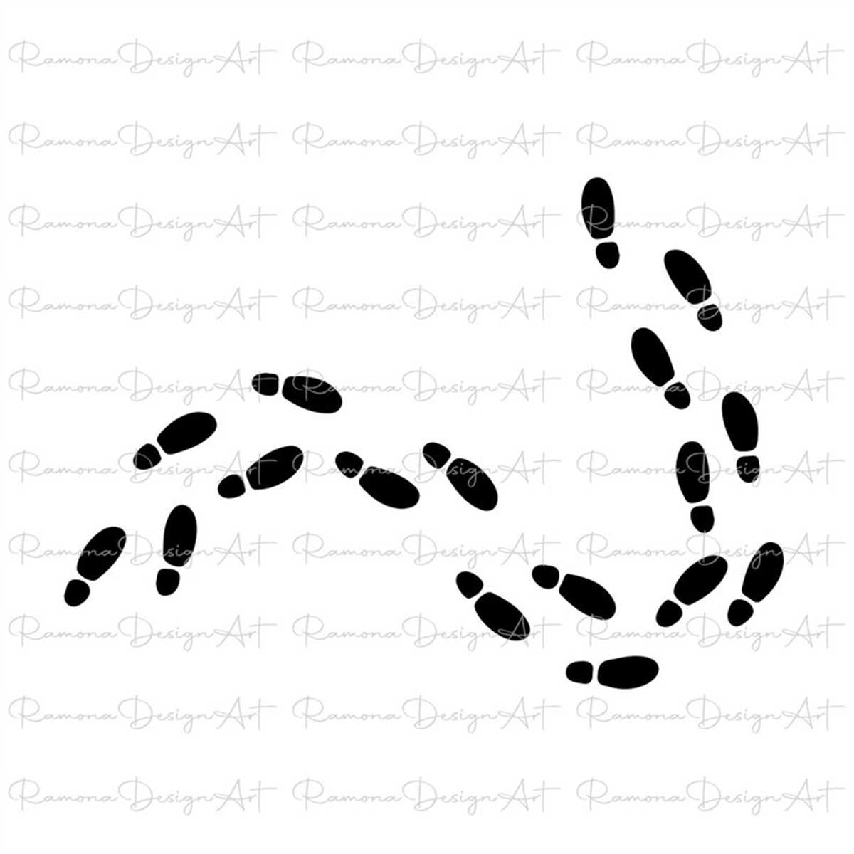 Footprint Svg, Footsteps Svg, Shoe Print SVG, Svg Files for | Inspire ...