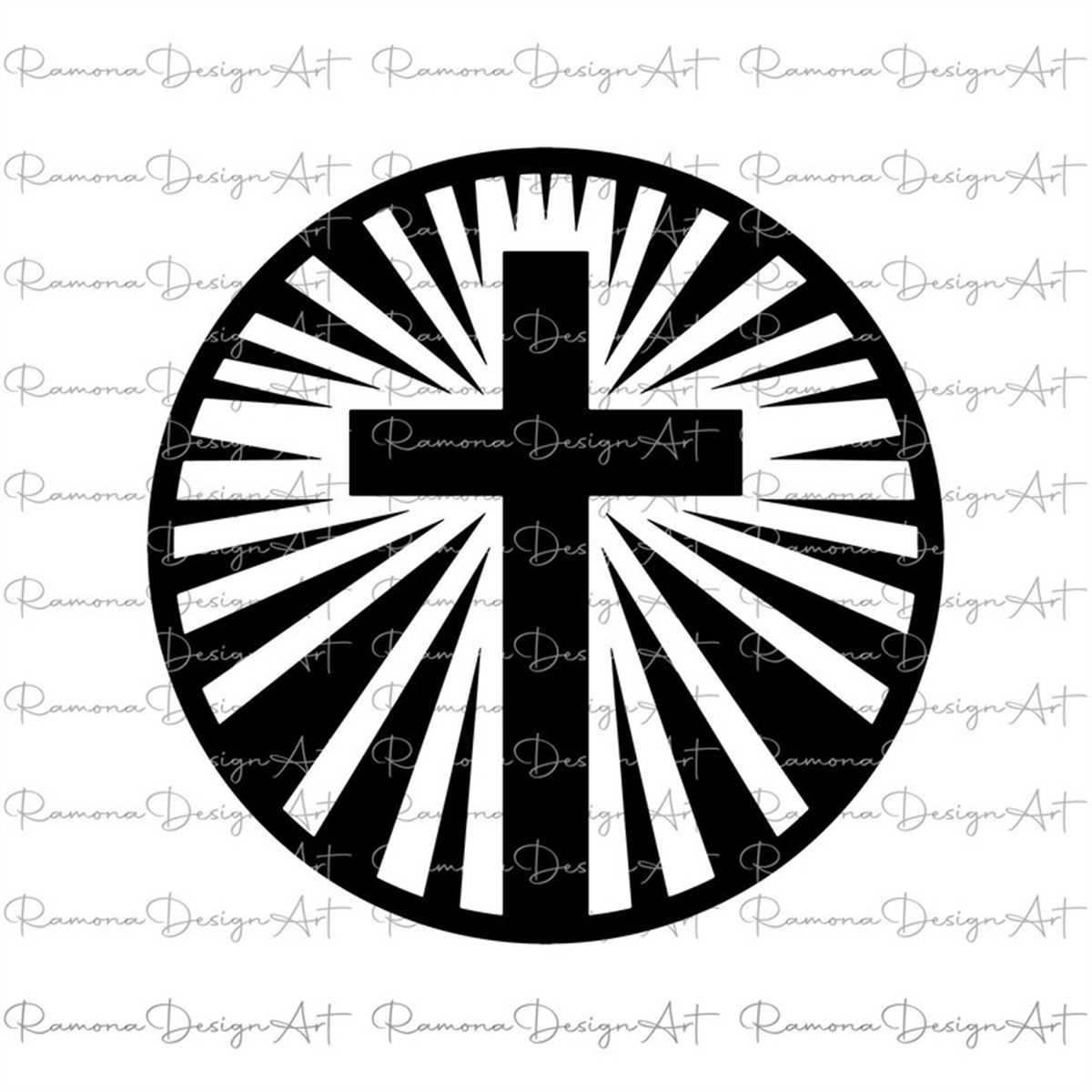 Shining Cross SVG, Jesus Svg, Cross Vector, Christian Cross | Inspire ...