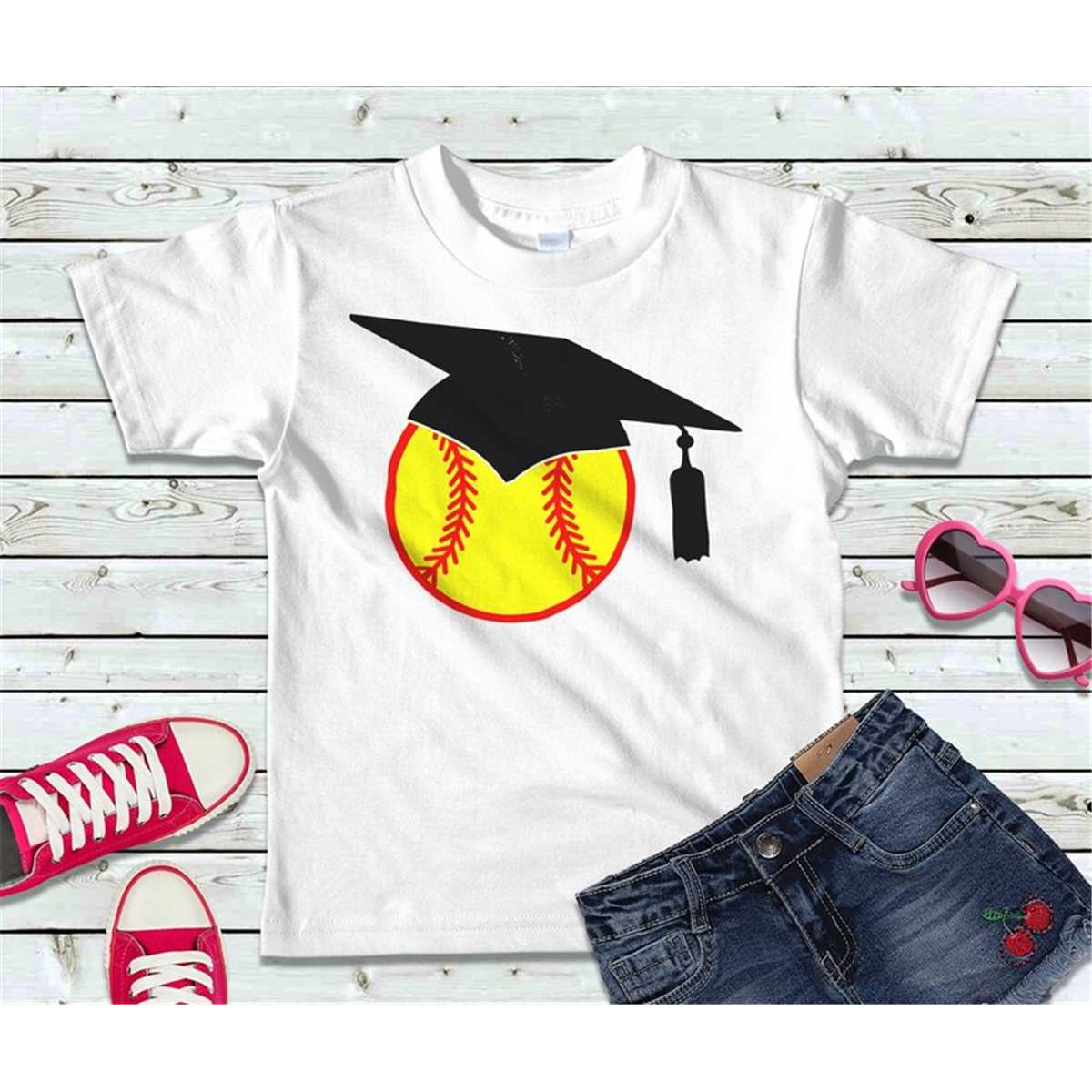 Graduation Cap Softball Senior Svg for Graduate, png, pdf, d | Inspire ...