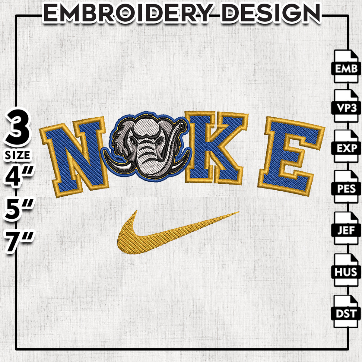 Nike Purdue Fort Wayne Mastodons Embroidery Designs, NCAA Em - Inspire ...