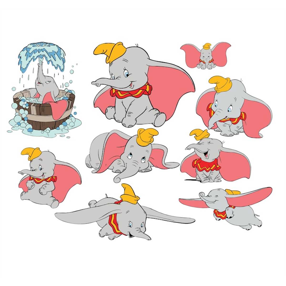 Dumbo Svg, Dumbo Baby Shower, Dumbo Birthday svg, Dumbo Cut - Inspire ...