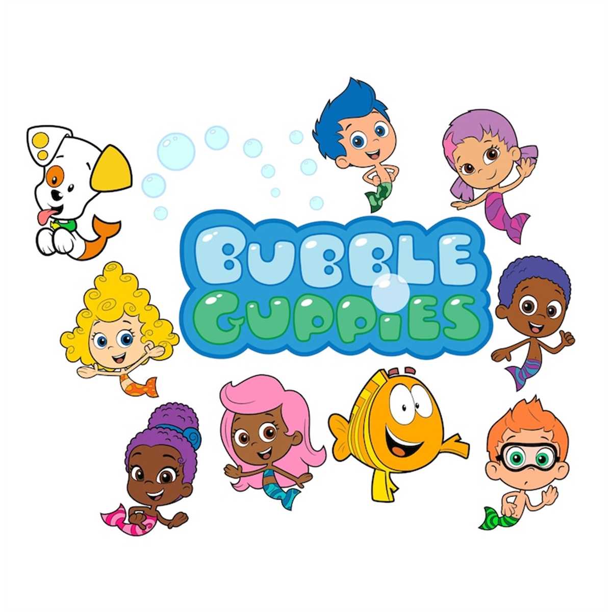 Bubble Guppies Logo Vector