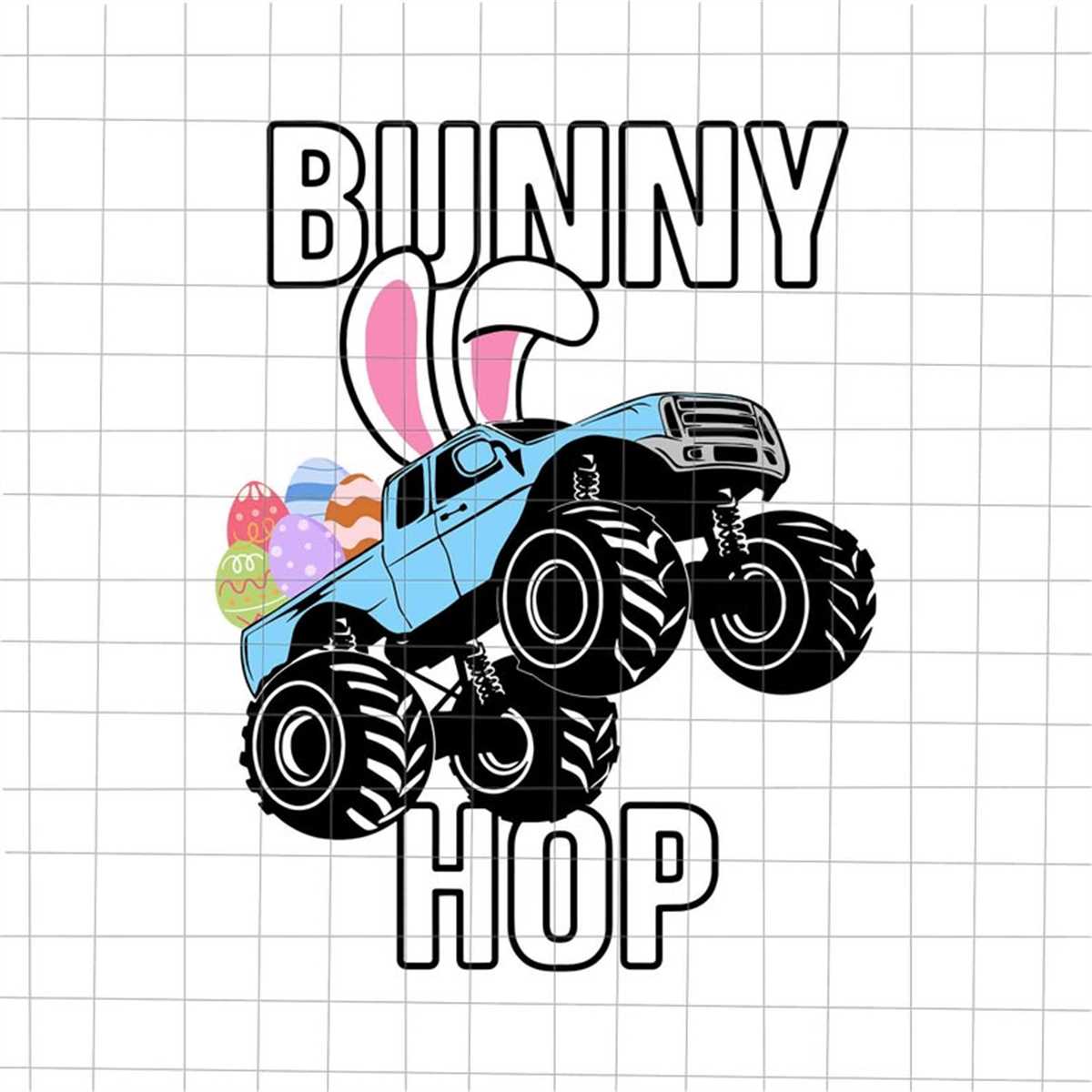 Bunny Hop Svg, Easter Monster Truck Svg, Bunny Monster Truck | Inspire ...
