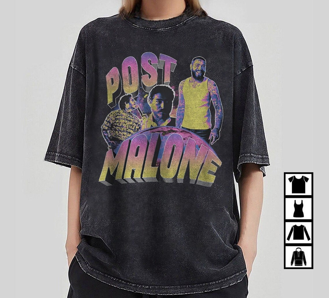 Comfort Colors Post Malone Vintage Graphic Shirt, Post Malon | Inspire ...