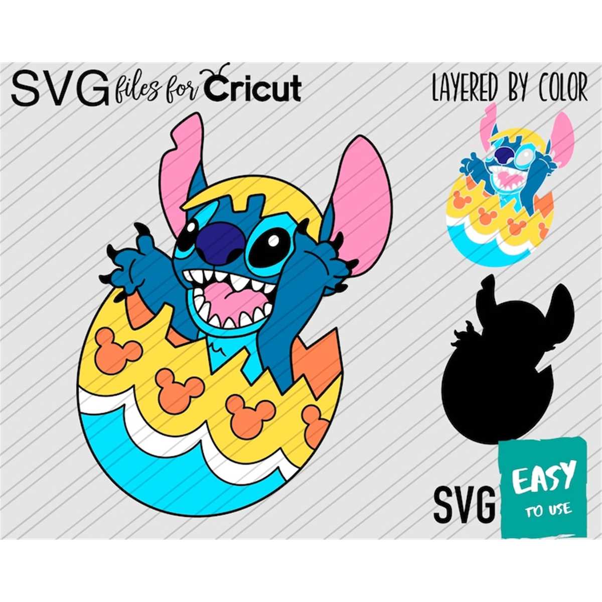 Happy Easter Cartoon character SVG PNG, Cricut svg, Clipart, | Inspire ...