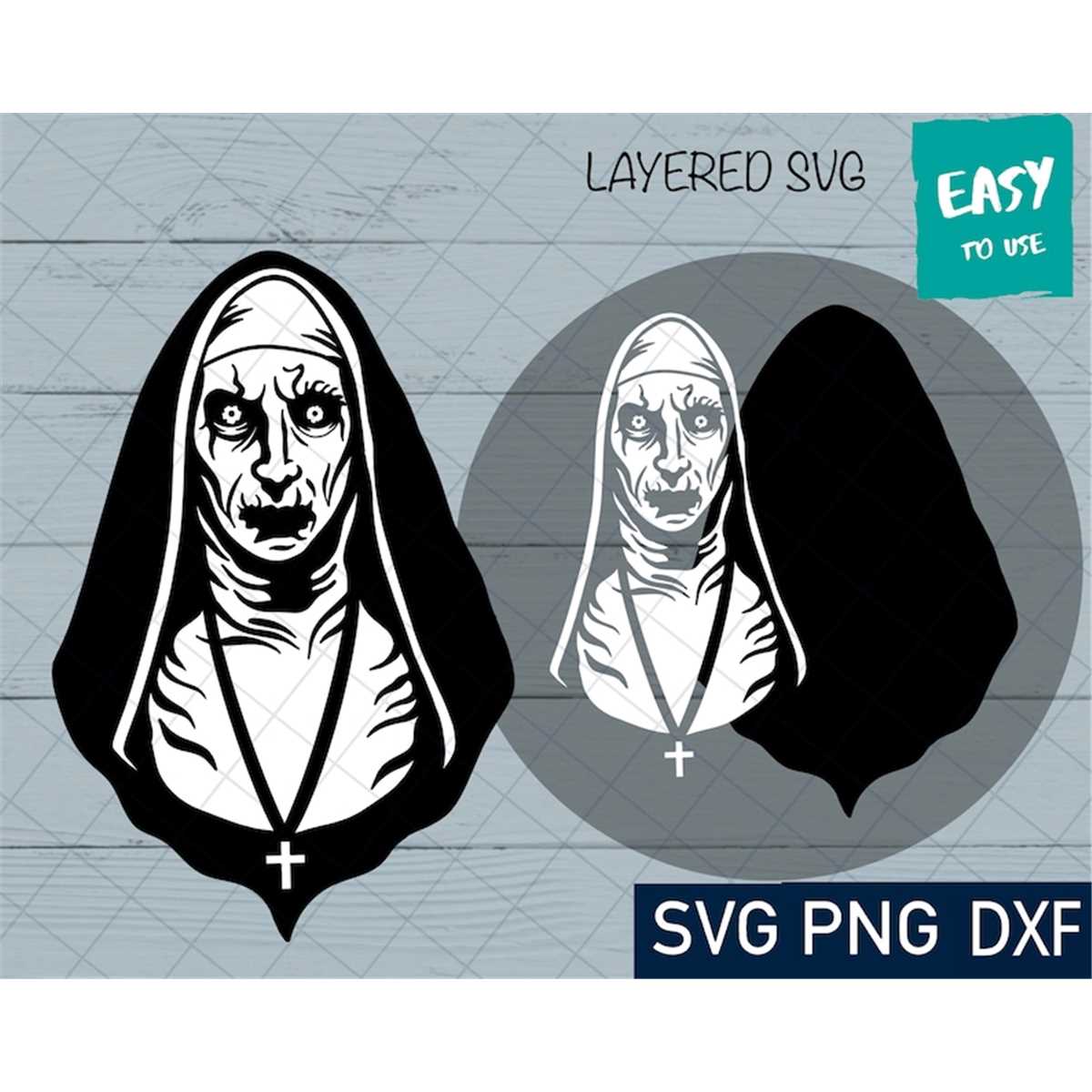 The Nun SVG, Cricut svg, Clipart, Layered SVG, Files for Cri - Inspire ...