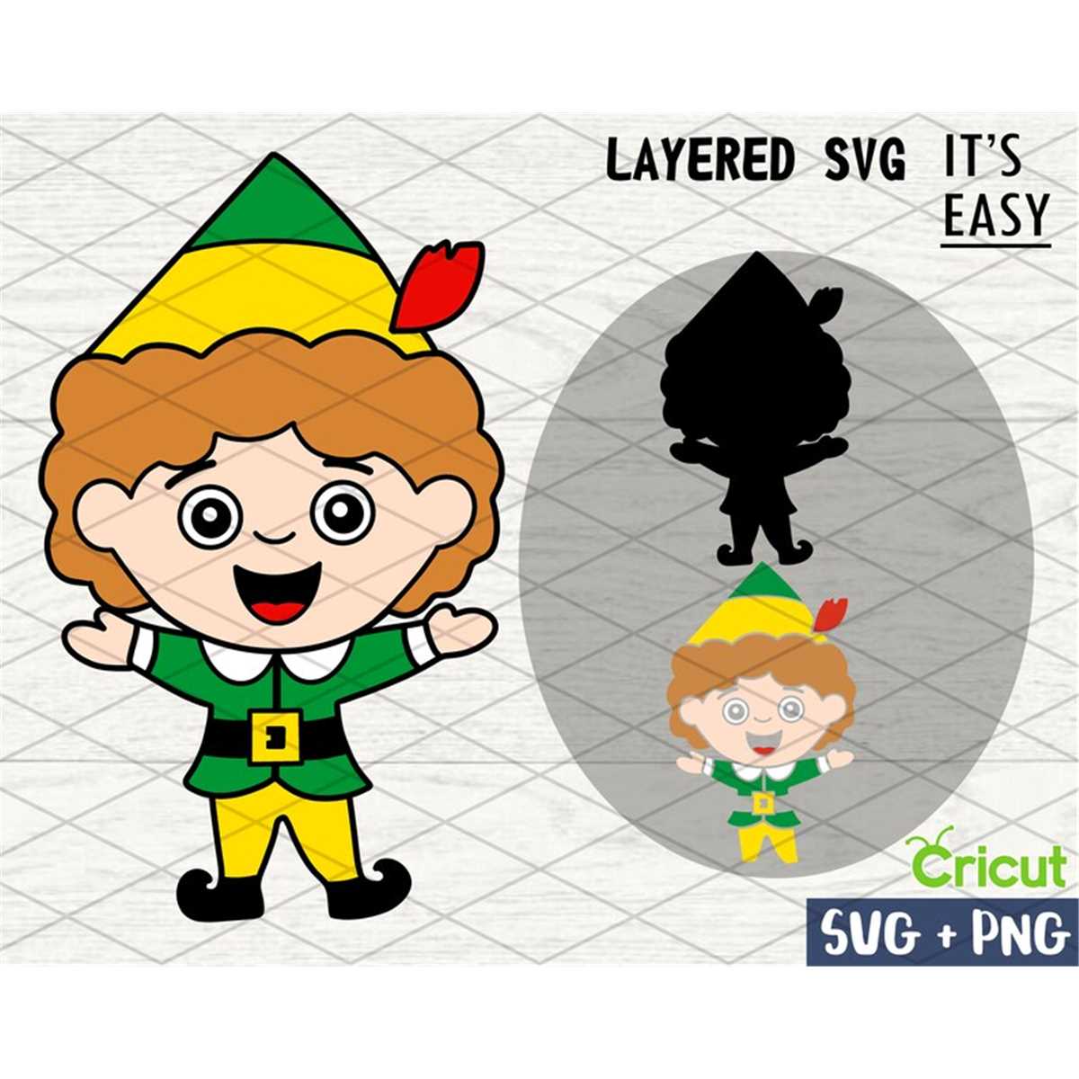 Christmas Elf SVG, Cricut svg, Clipart, Layered SVG, Files f | Inspire ...