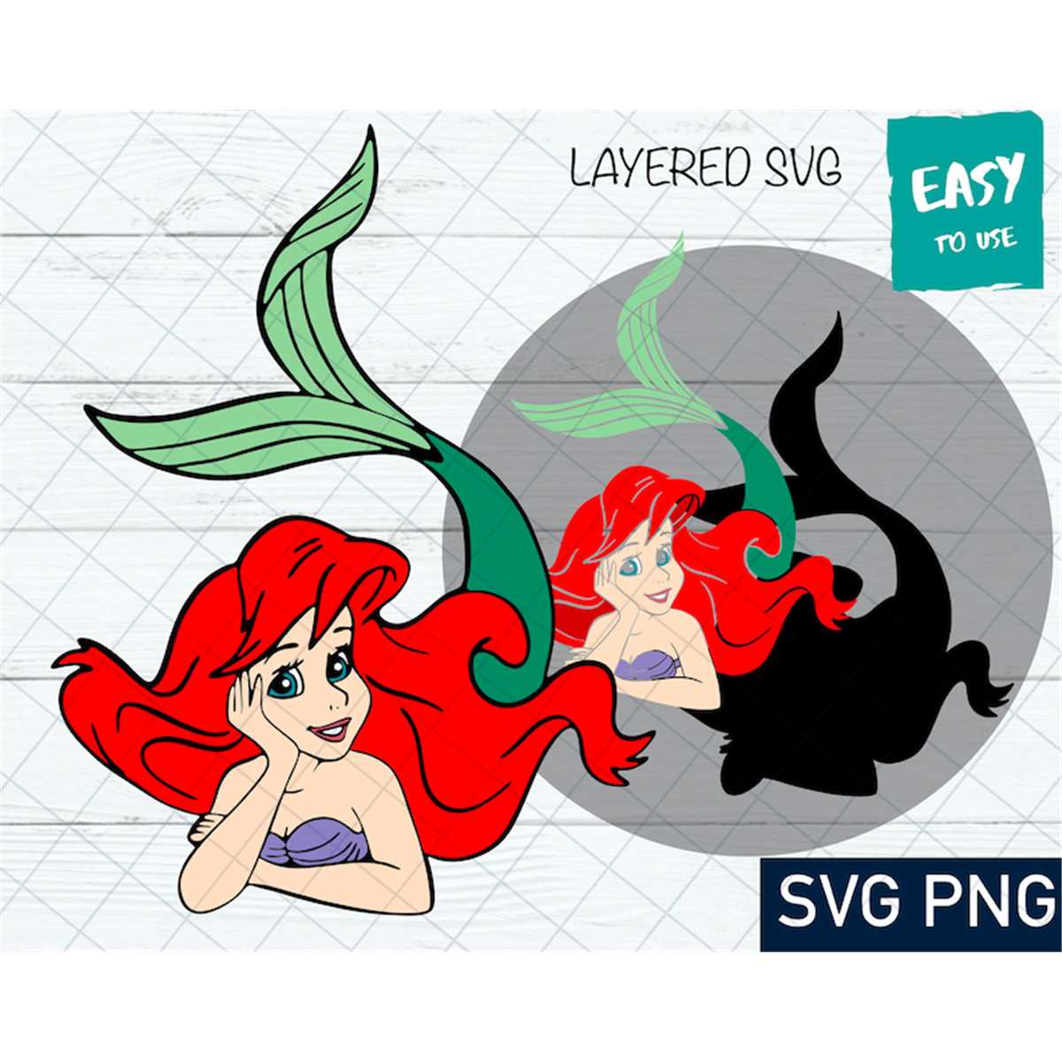 Mermaid SVG, Cricut svg, Clipart, Layered SVG, Files for Cri | Inspire ...