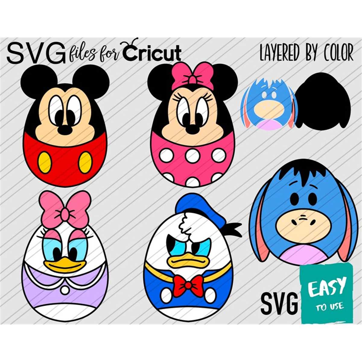 Bundle Happy Easter characters SVG, Cricut svg, Clipart, Lay | Inspire ...
