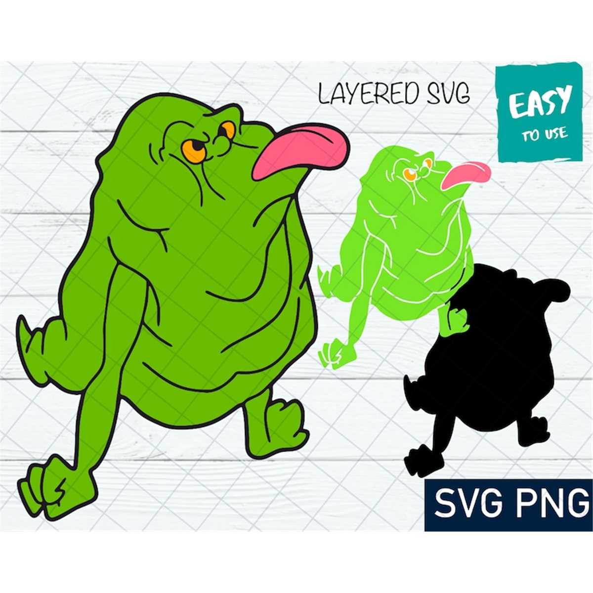 Slimer Ghost SVG, Cricut svg, Clipart, Layered SVG, Horror m | Inspire ...