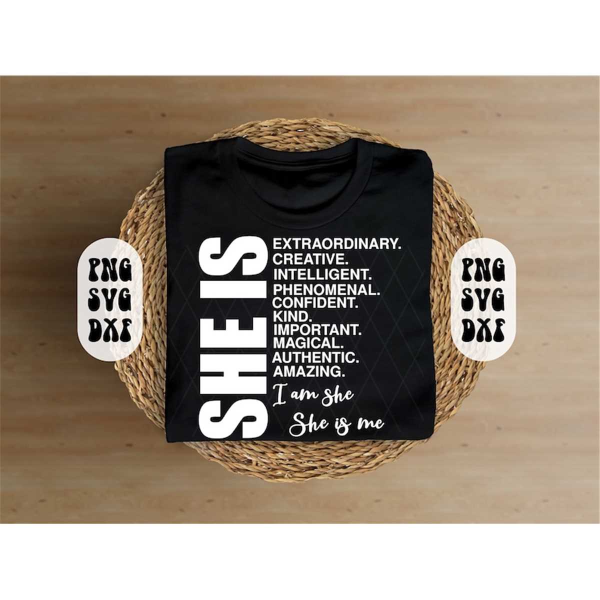 Woman Affirmation SVG | I am she and she is me Svg | Png | D | Inspire ...