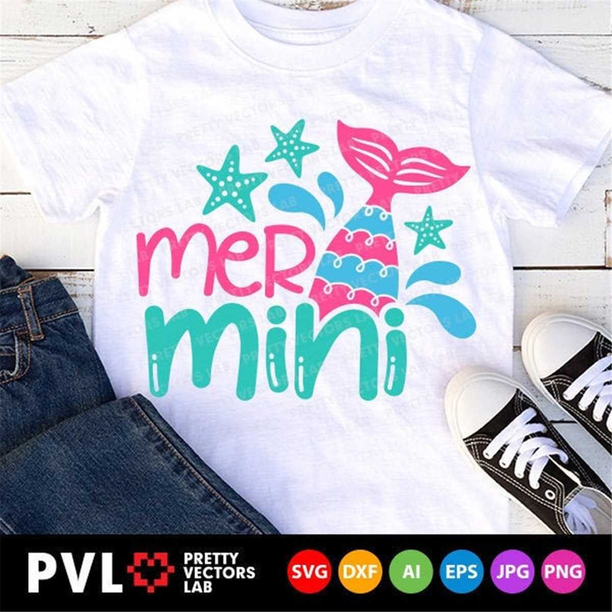 Mer Mini Svg, Summer Cut File, Mermaid Svg Dxf Eps Png, Birt | Inspire ...
