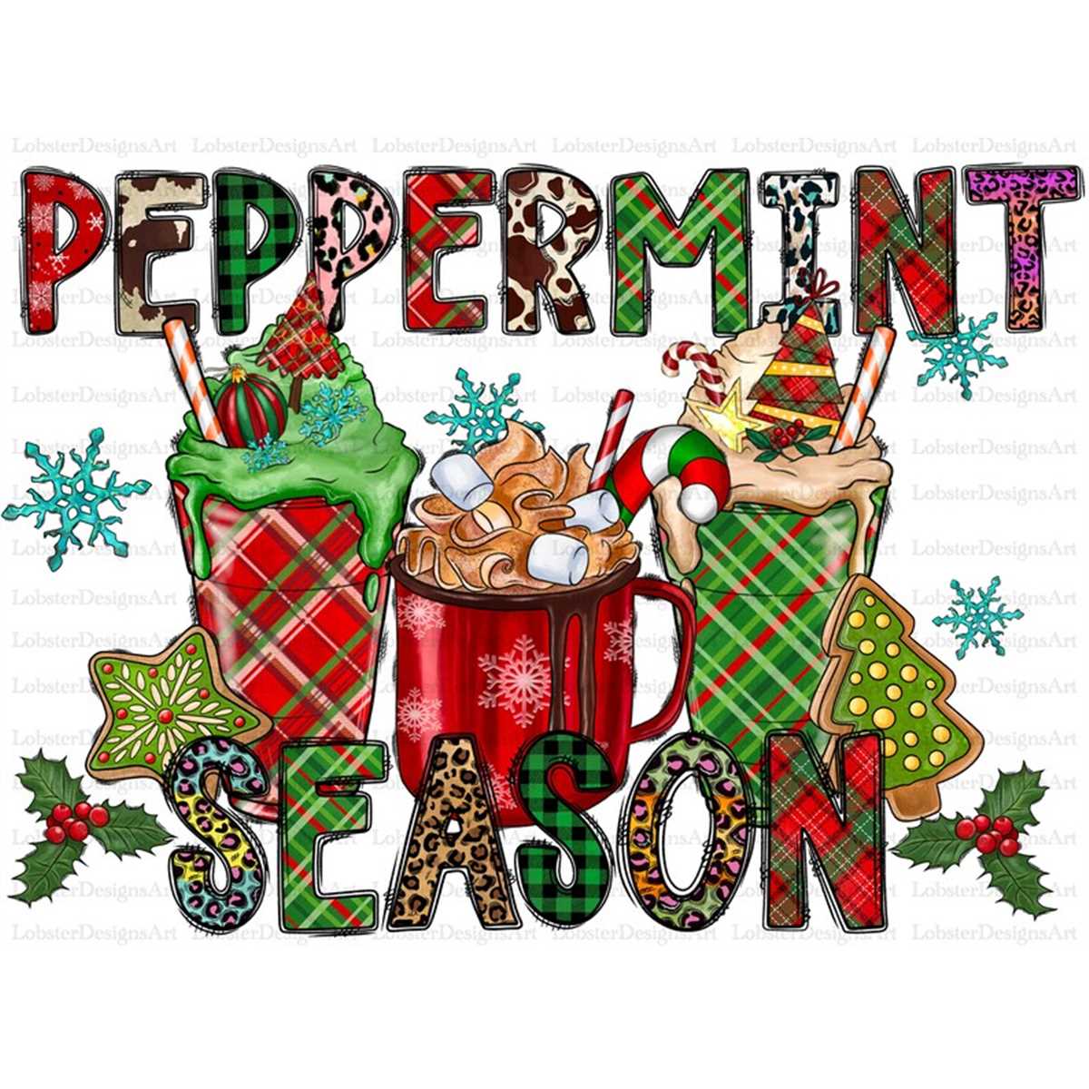 Peppermint Season Png, Merry Christmas Png,Freezing Season,C | Inspire ...
