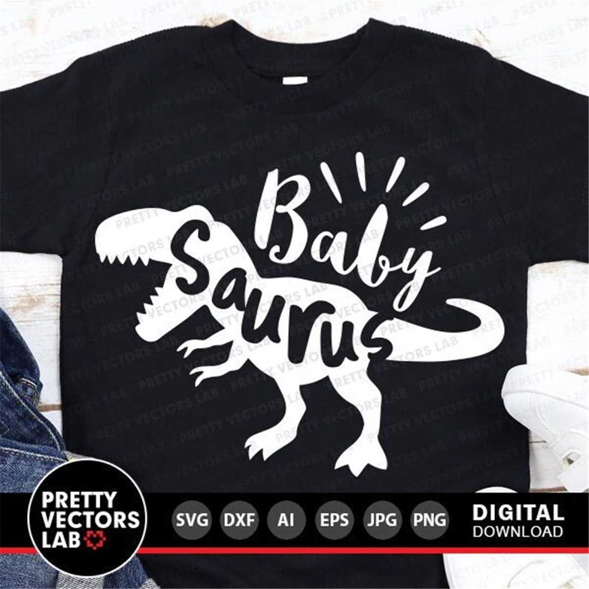 Baby Saurus Svg, T-Rex Dinosaur Cut Files, Baby Dinosaur Svg | Inspire ...