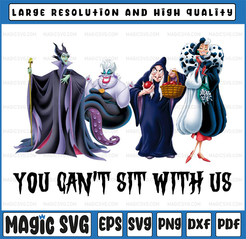 You Can't Sit With Us PNG, Villain Characters, Horror Charac | Inspire ...