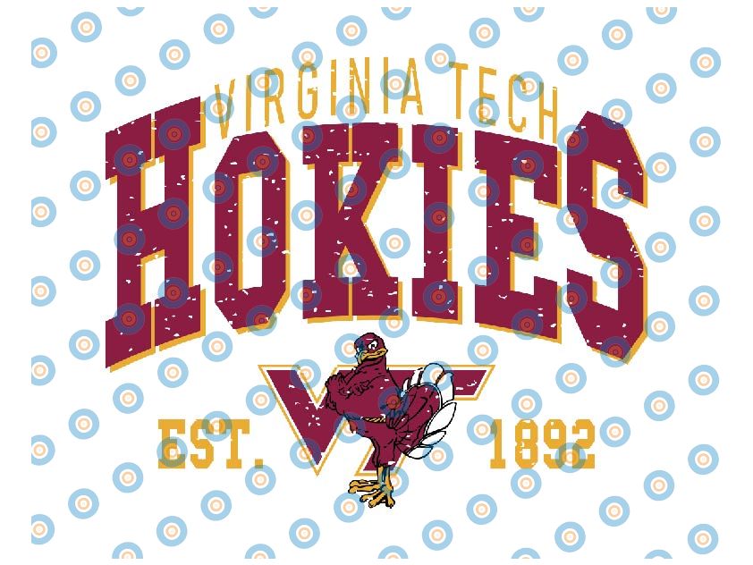 Vintage 90's Virginia Tech Hokies Svg, Virginia Tech Svg, Vi | Inspire ...
