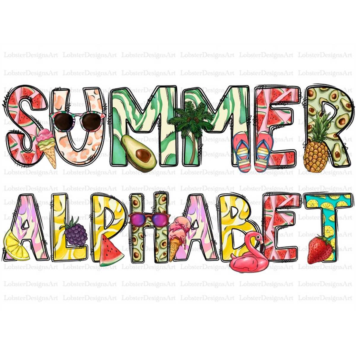 Summer Alphabet Png, Font Letters, Western Alphabet, Summer | Inspire ...