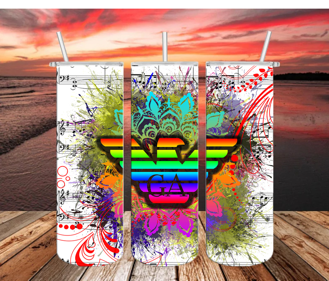 George Armani Luxury Brands Tumbler Sublimation Design, Bran | Inspire ...