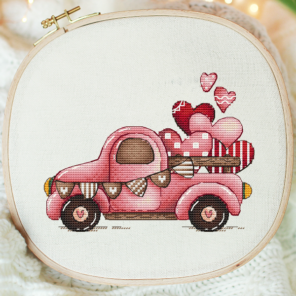 Car Cross Stitch Pattern PDF Instant Download, Love Counted - Inspire ...