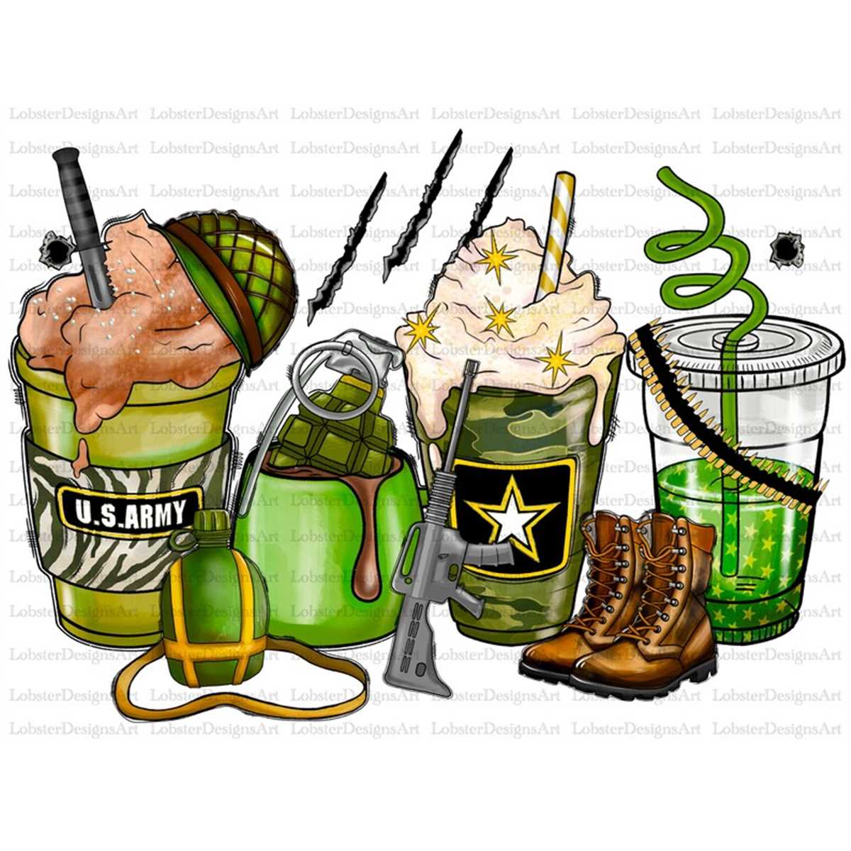 Us Army coffee cups png sublimationd design download, US Arm | Inspire ...