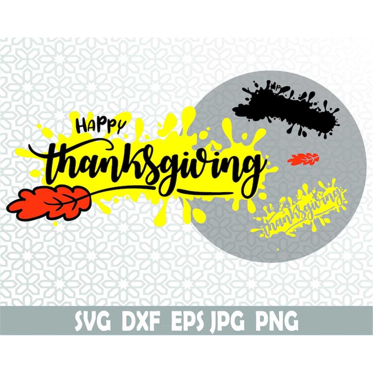 Happy Thanksgiving |Svg, Dxf, Jpg, Png, Eps | Autumn svg, Cr | Inspire ...