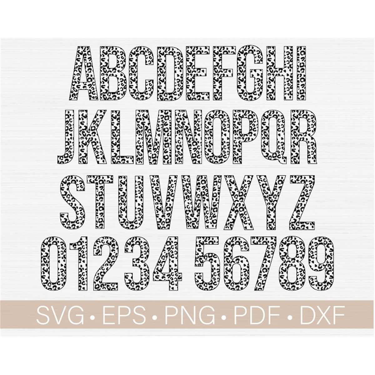 Leopard Font Svg, Cheetah Font Svg, Animal Alphabet Svg, Leo | Inspire ...
