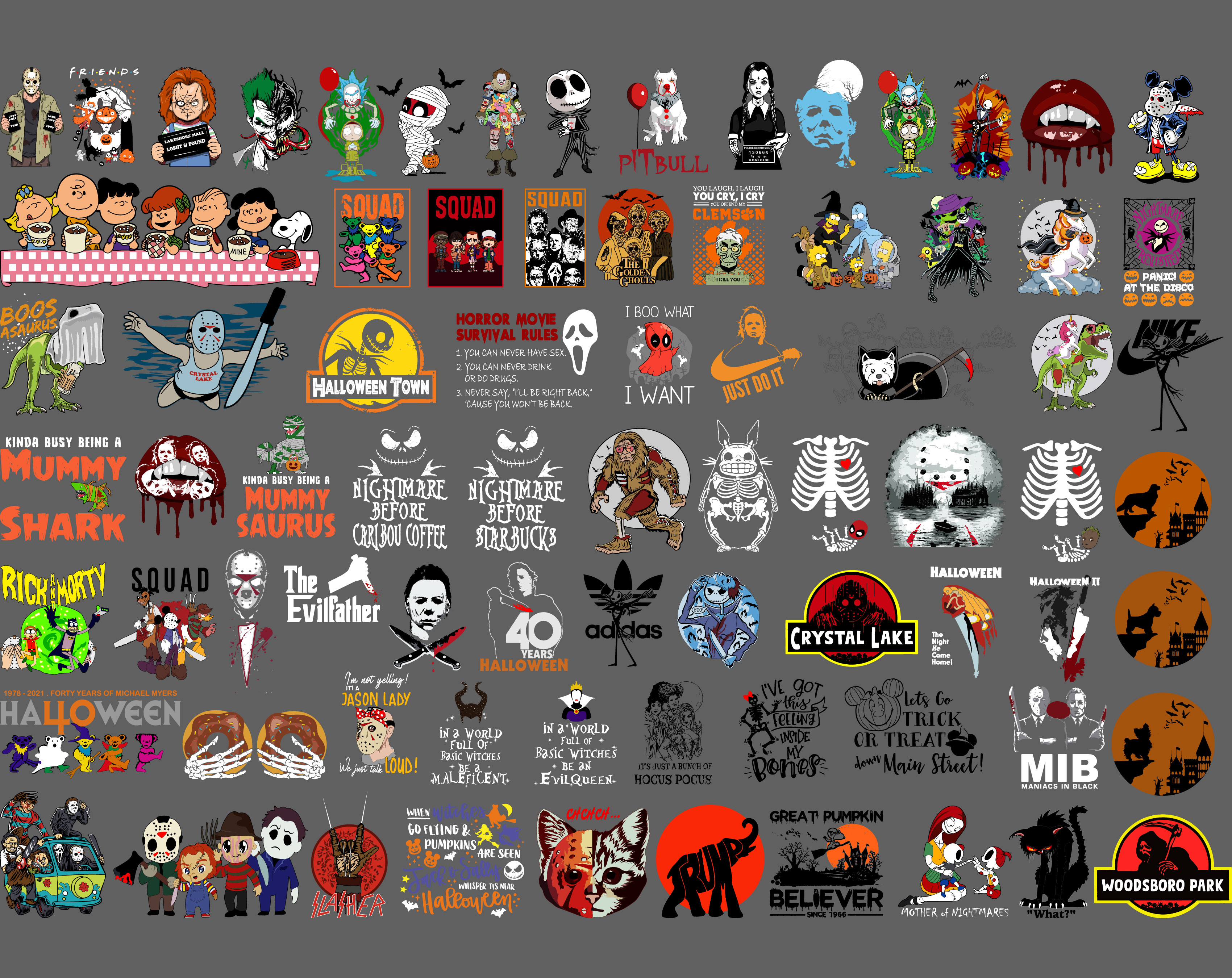 Halloween SVG, Bundle Halloween SVG, PNG, DXF, PDF, JPG,... | Inspire ...