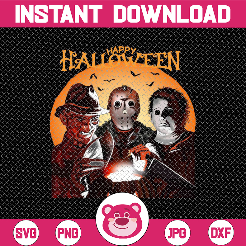 Happy Halloween PNG, Halloween Horror Characters PNG, Horror | Inspire Uplift