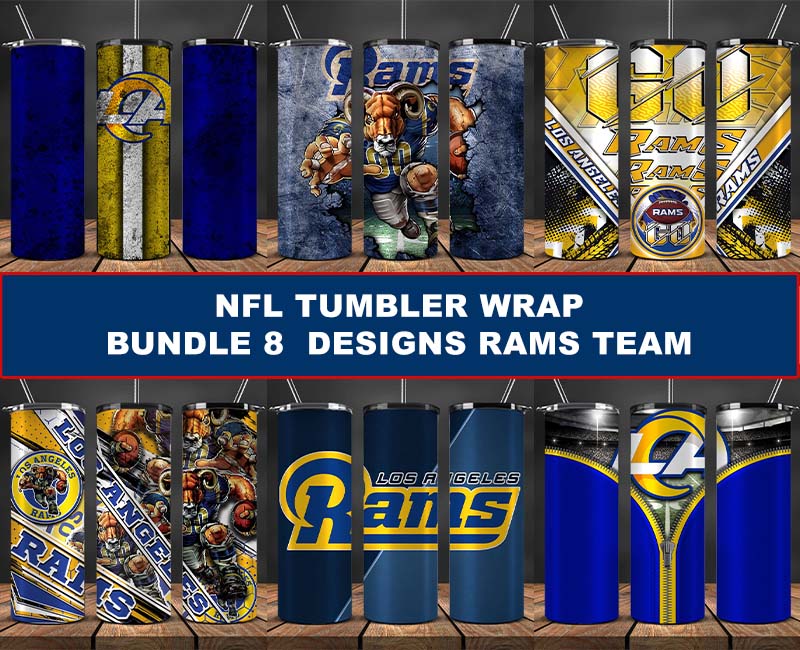 Rams Tumbler Wrap , Football Tumbler Png ,Nfl Tumbler Wrap | Inspire Uplift