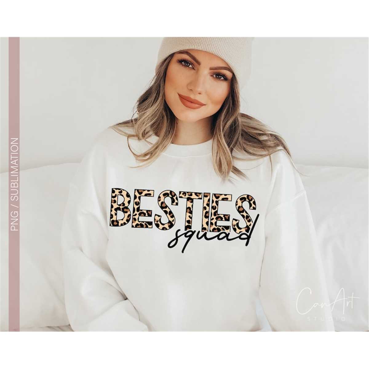 Besties Squad Png, Besties Png Besties Crew Png Leopard Prin | Inspire ...