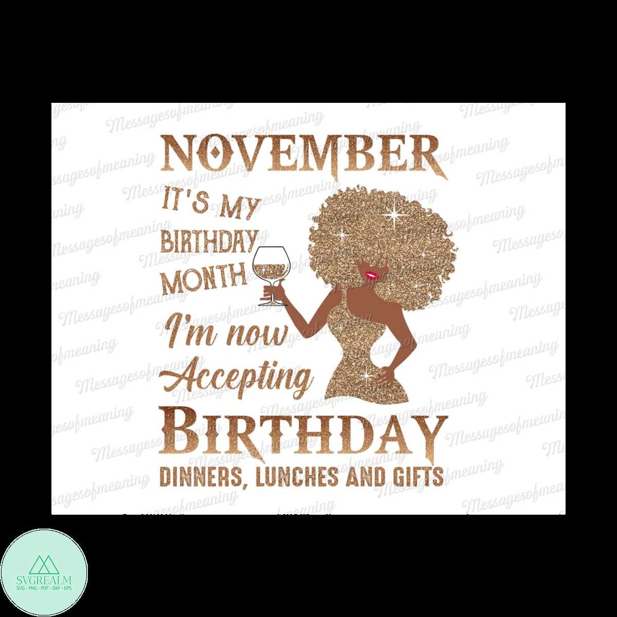 November Its My Birthday Month Svg, November Birthday Svg, B | Inspire ...