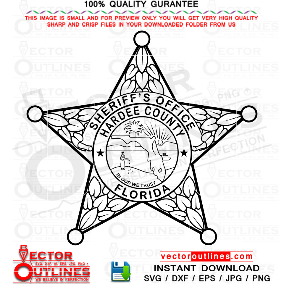 Hardee County svg Sheriff office Badge, sheriff star badge, | Inspire ...