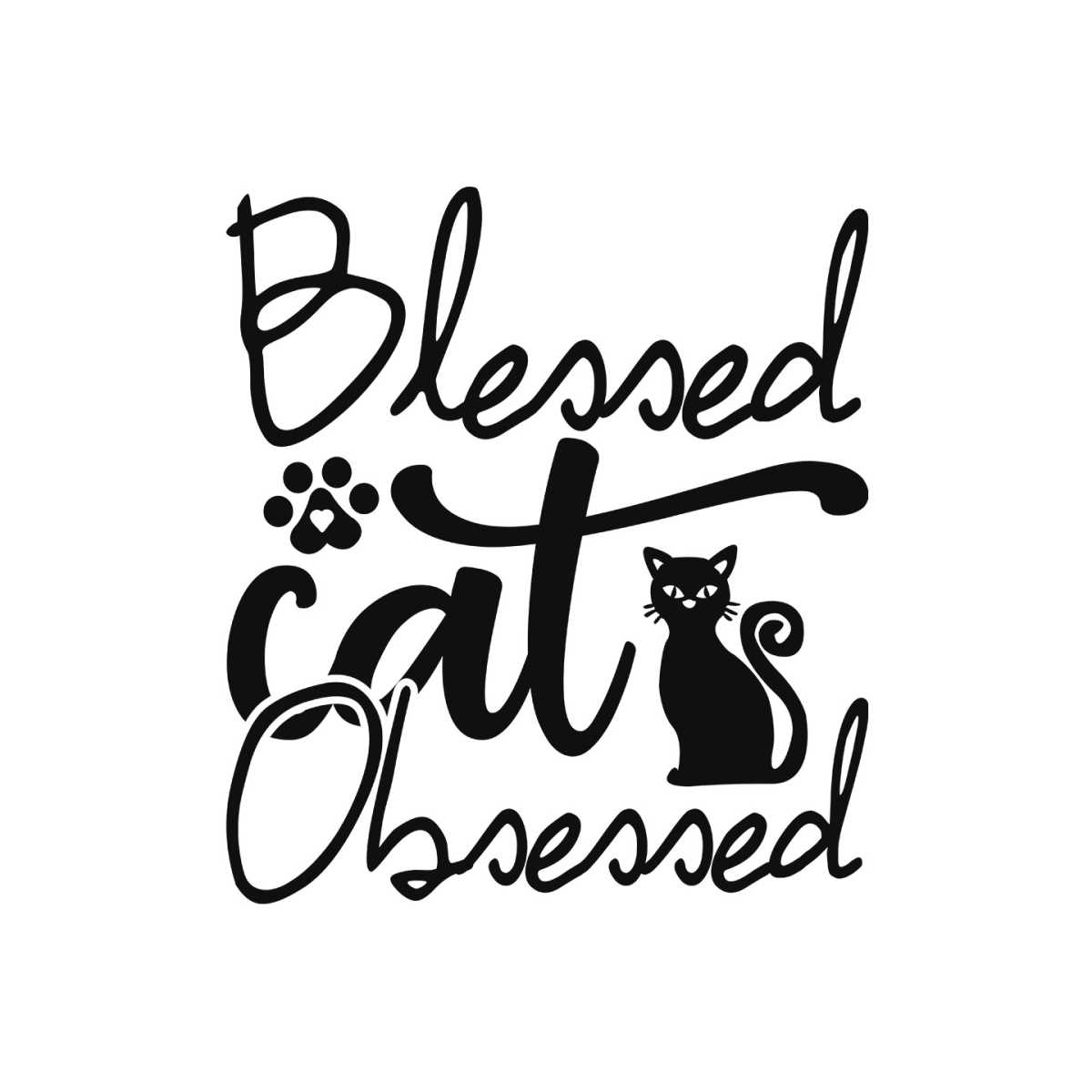 Blessed Cat obsessed svg, Pet Svg, Cat Svg, Cat lover Svg, C | Inspire ...