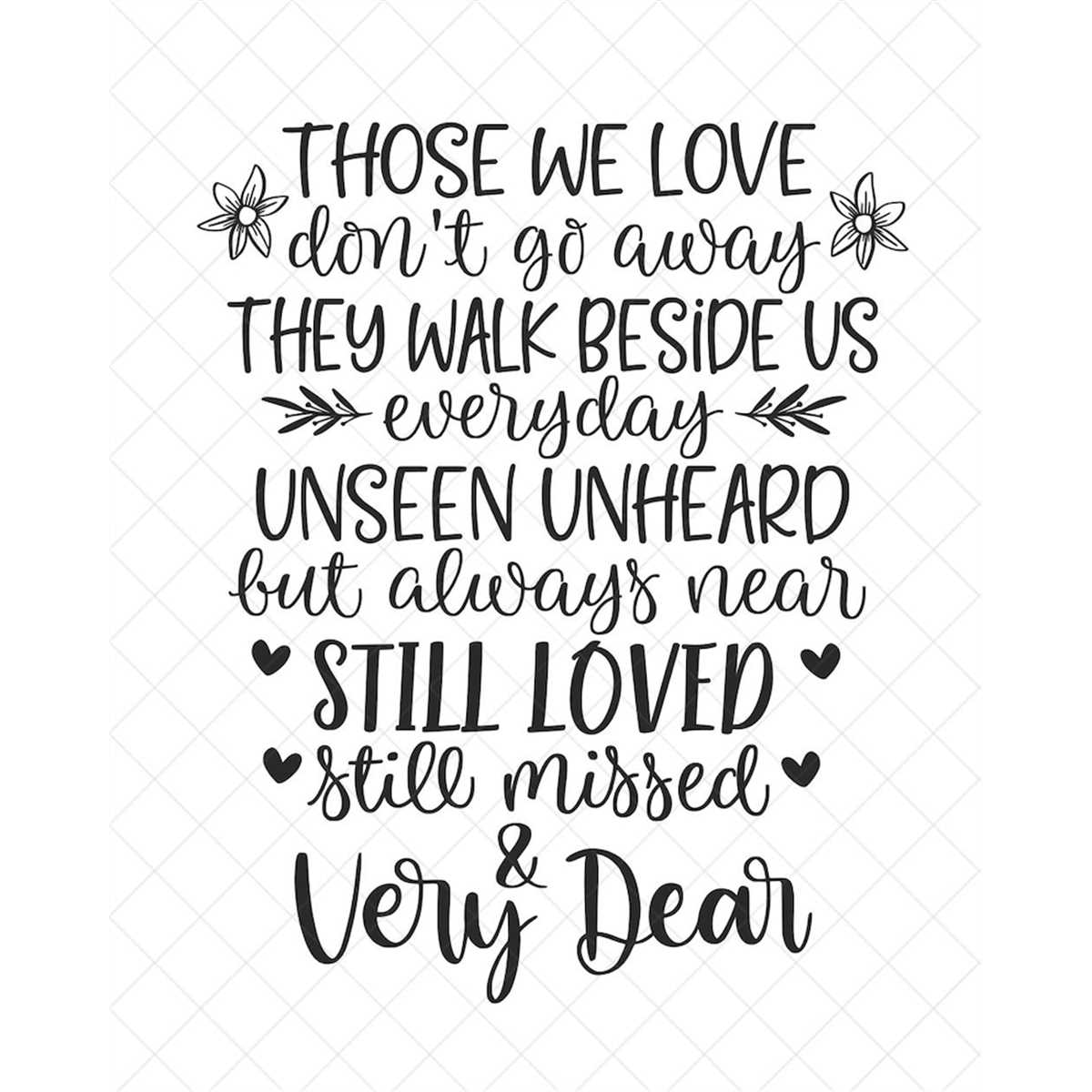 Those We Love Don't Go Away SVG, Memorial SVG, Png, Eps, Dxf | Inspire ...
