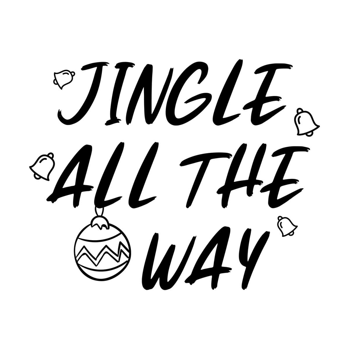 Jingle All The Way Christmas Svg, Christmas Svg, Jinger Bell | Inspire Uplift
