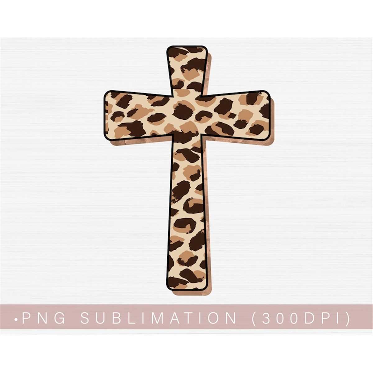 Christian Png, Cross Png, Leopard - Cheetah Print Png File, | Inspire ...