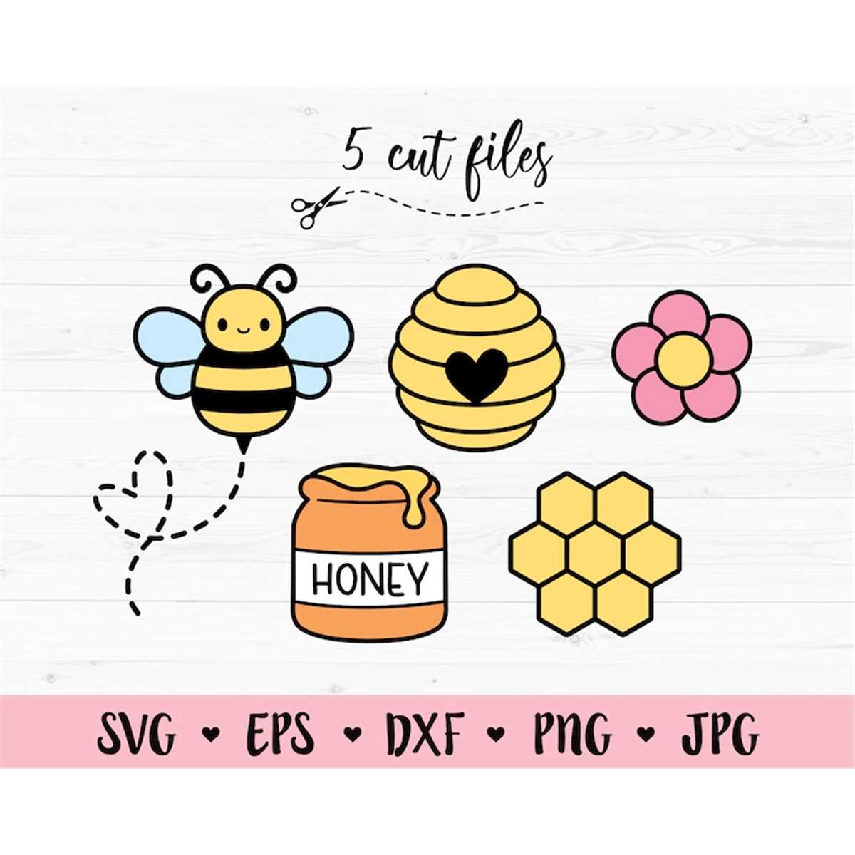 Bee layered SVG Bundle Honeycomb Beehive Honey Flower cuttin | Inspire ...
