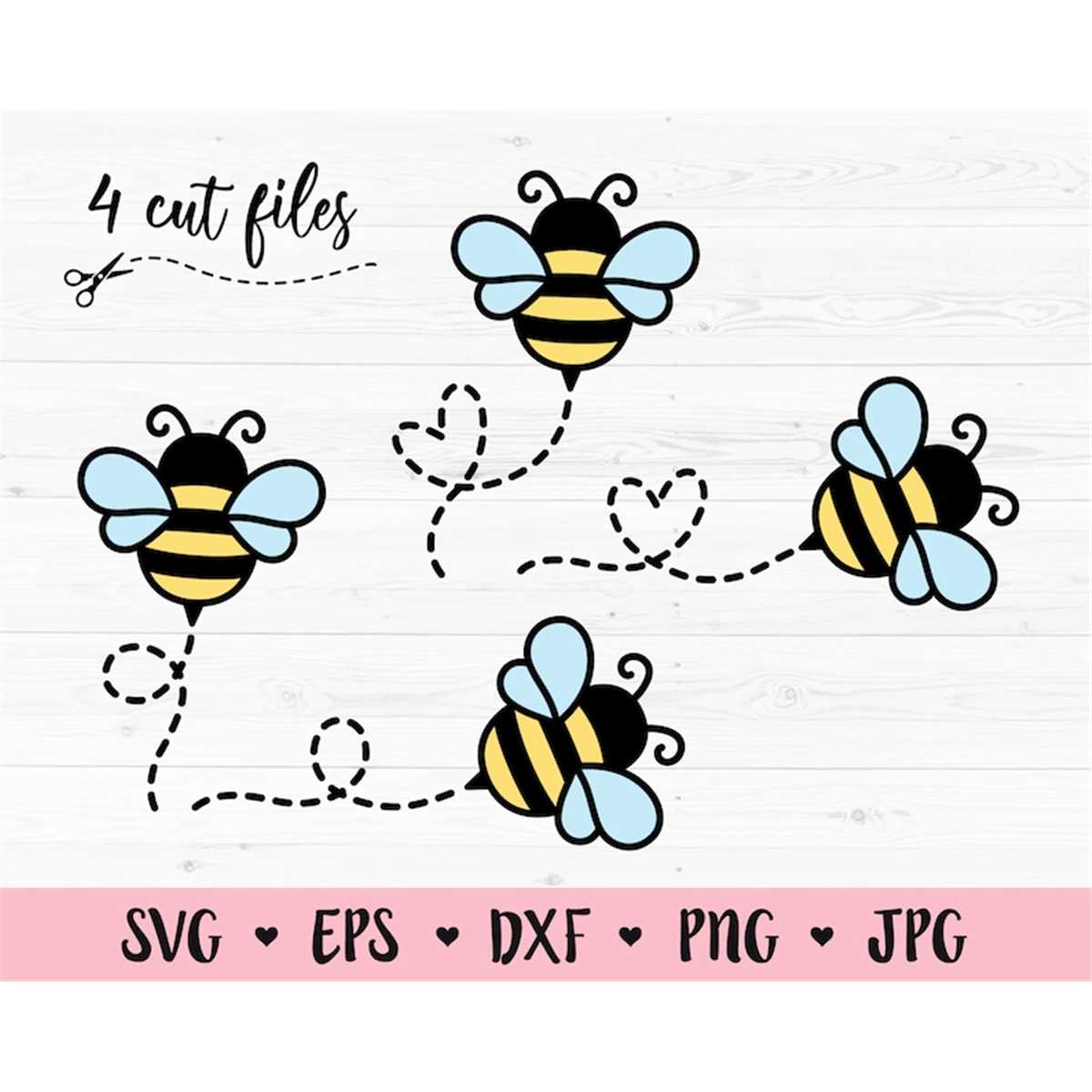 Bee SVG layered cut file Bumble bee cutting file Cute Honey | Inspire ...