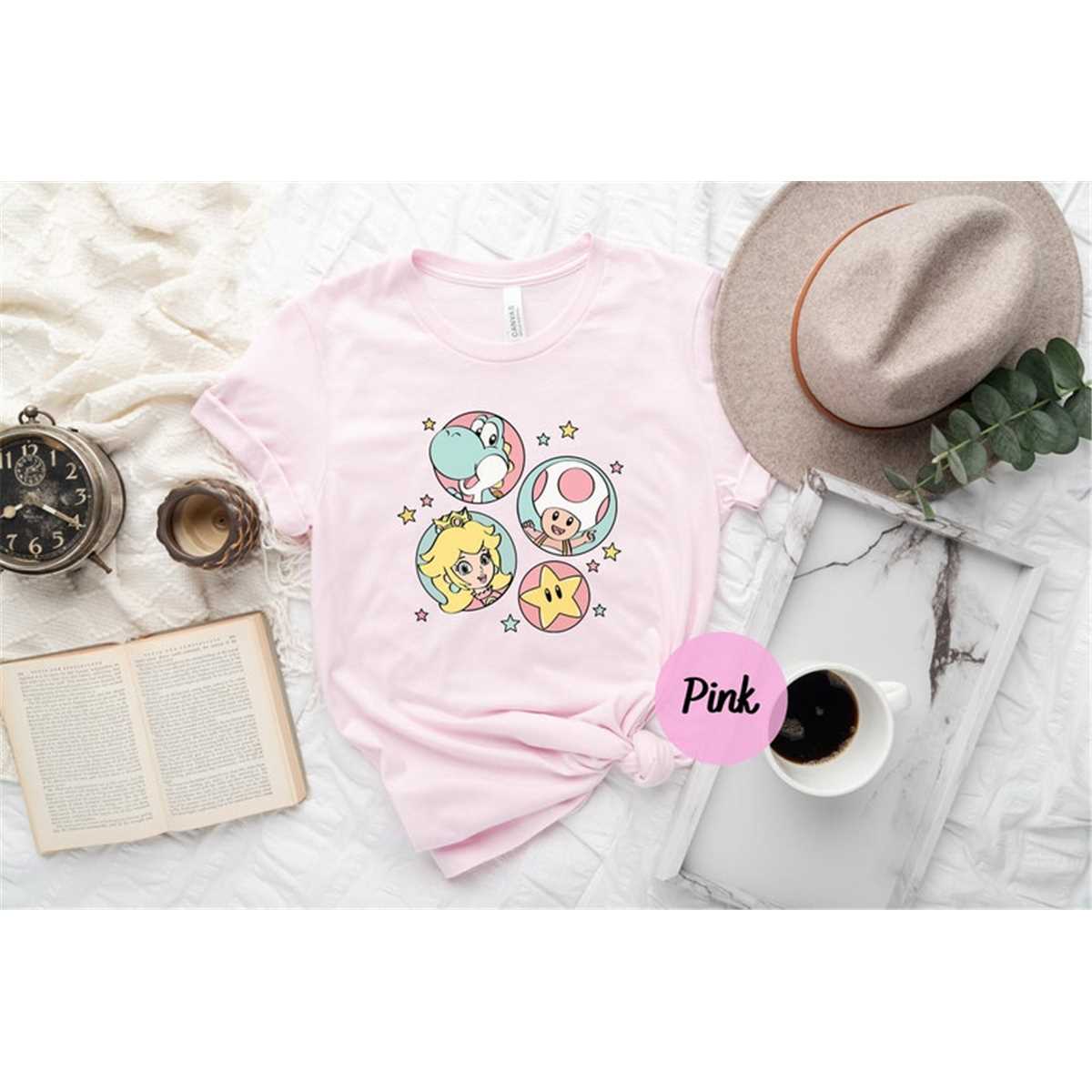 Retro Princess Peach Mario Shirt, Princess Peach Shirt, Supe - Inspire ...