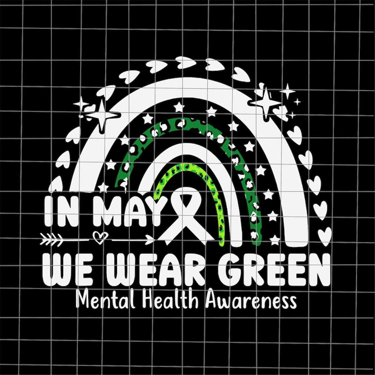 In May We Wear Green Mental Health Awareness Svg, Autism Awa | Inspire Uplift