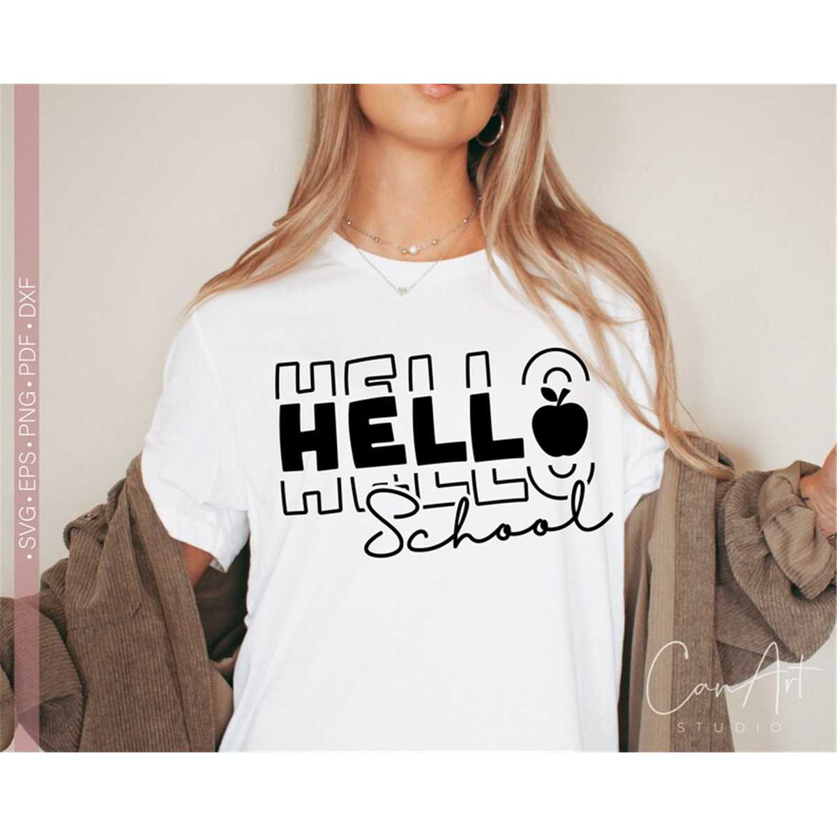 Hello School Svg Png, First Day Of School Svg, Back to Schoo | Inspire ...